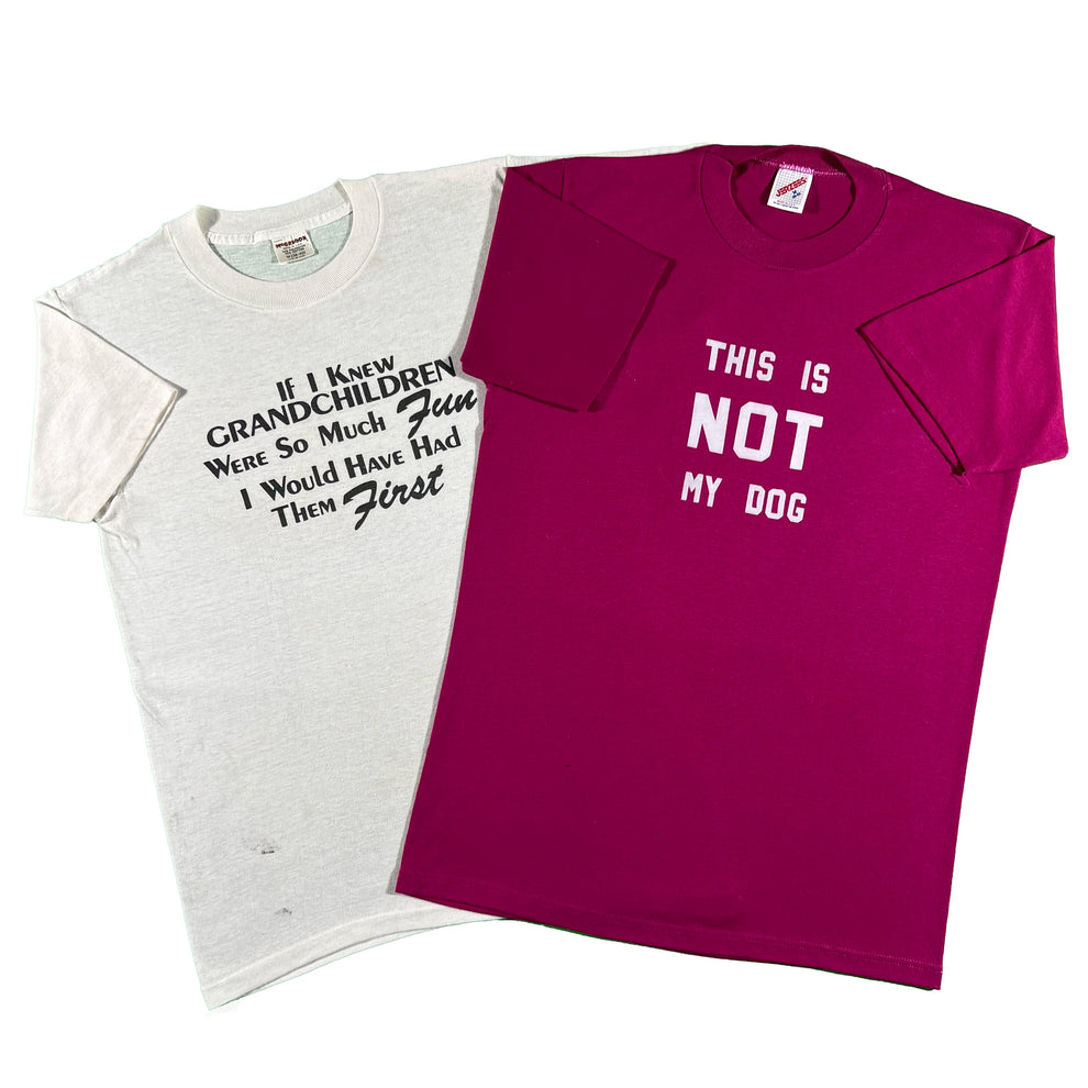 Vintage Script Tee Pack- SELECT SIZE – Plum Garments