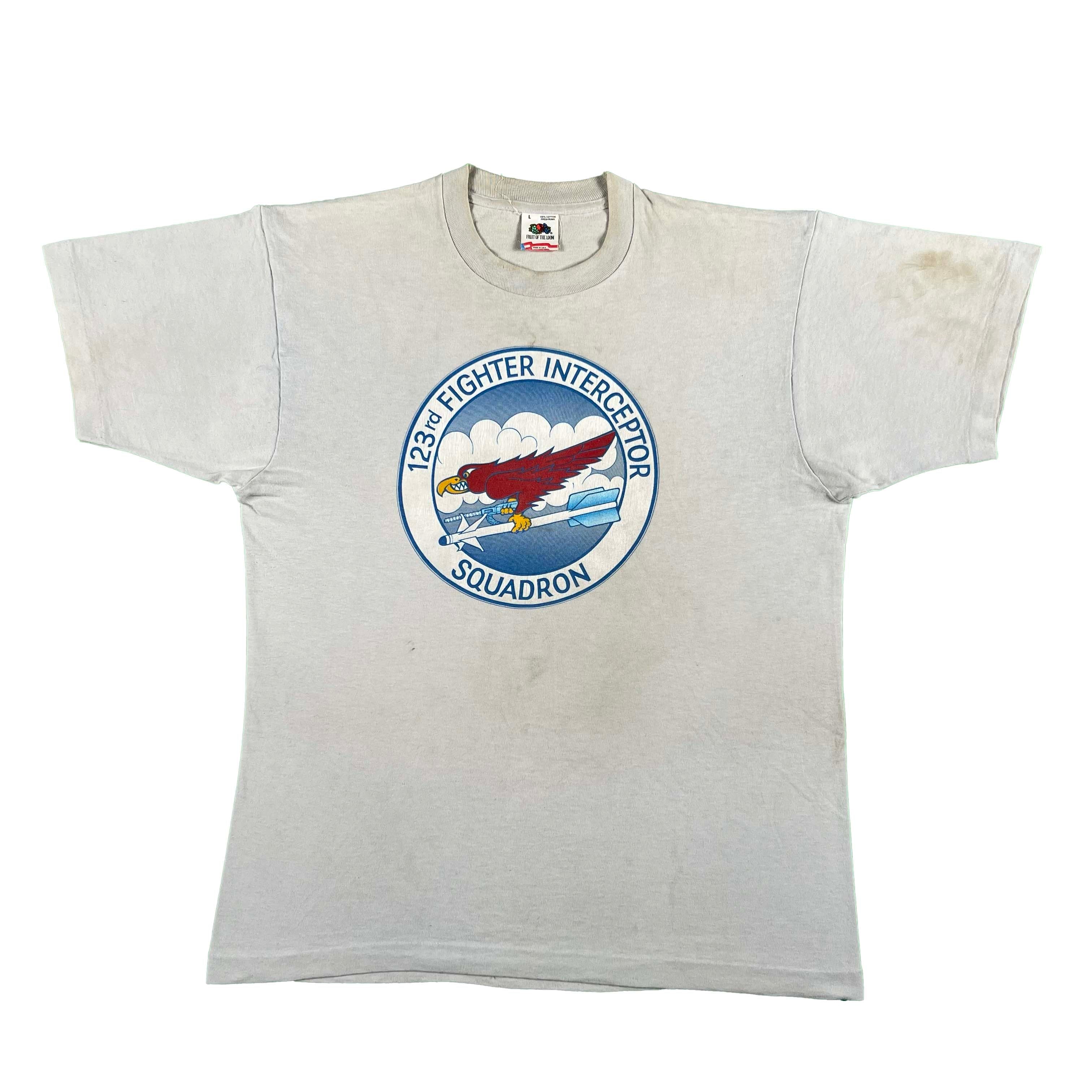 80s 123rd Fighter Interceptor Squadron Tee- L – Plum Garments
