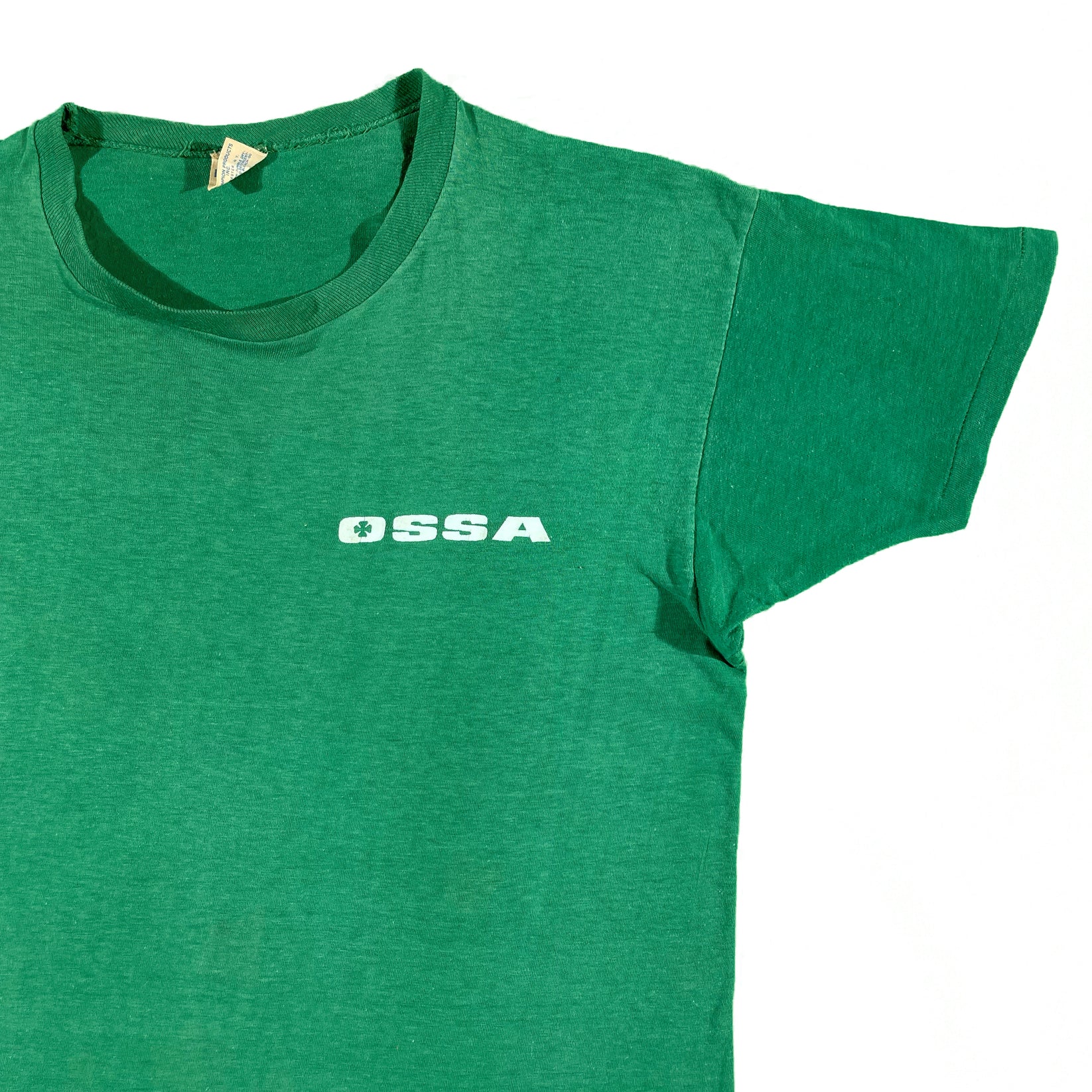 70s Champion Blue Bar Sun Faded Tee-M – Plum Garments